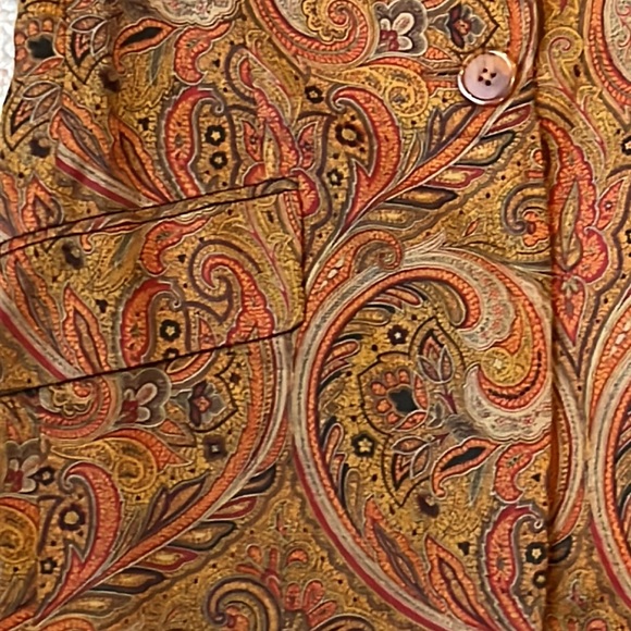 Ellen Tracy | Jackets & Coats | Nwot Paisley Mens Cut Blazer 24 | Poshmark